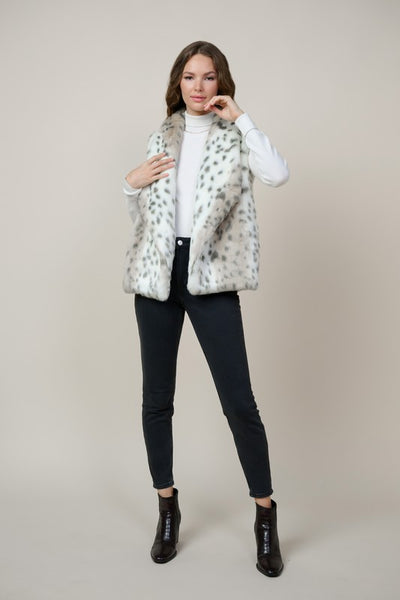 Glenda Faux Fur Leopard Vest – Girls Will Be Girls